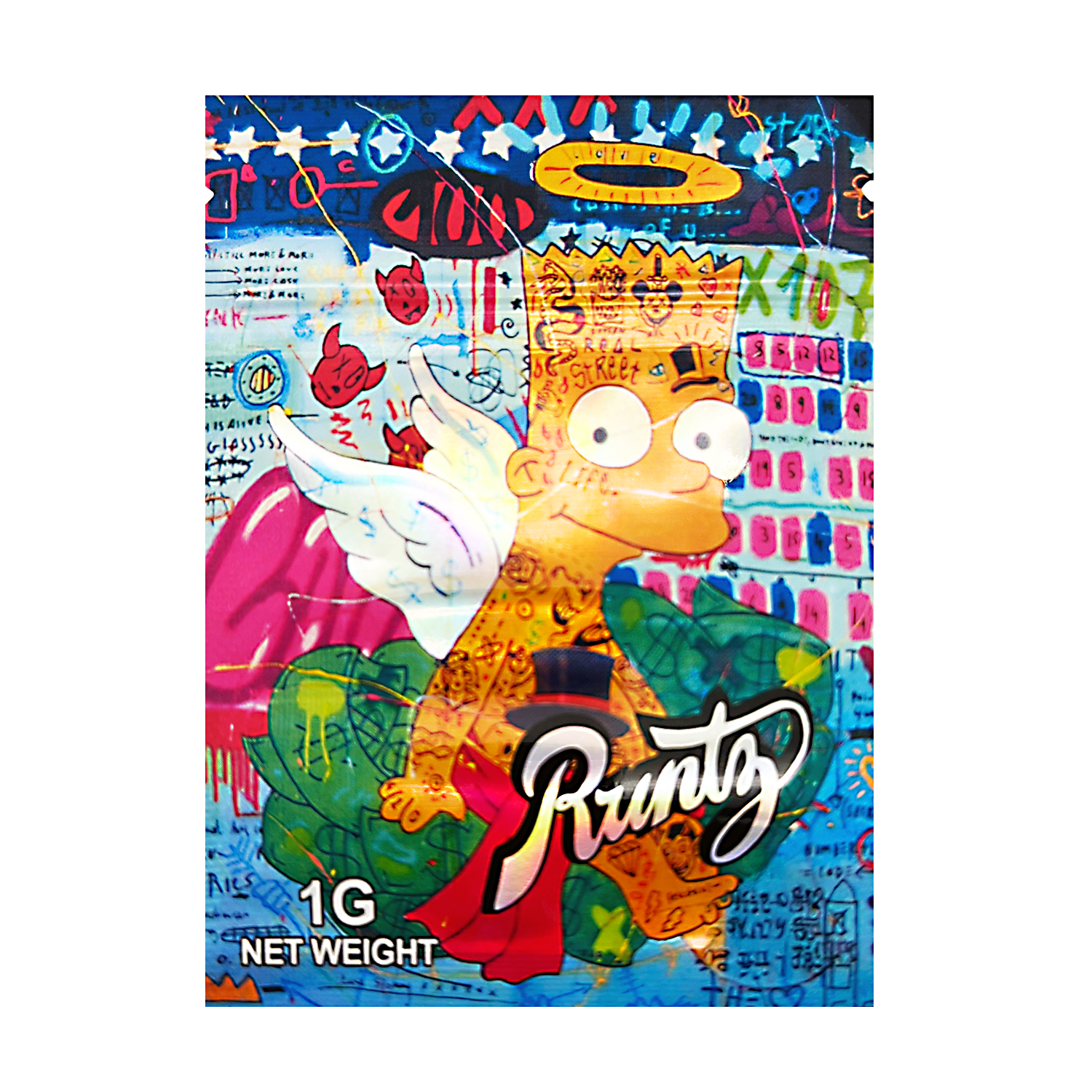 1g Exotic Mylar Bag - Bart Simpson Runtz (100 Count) – Mylar Bag Depot